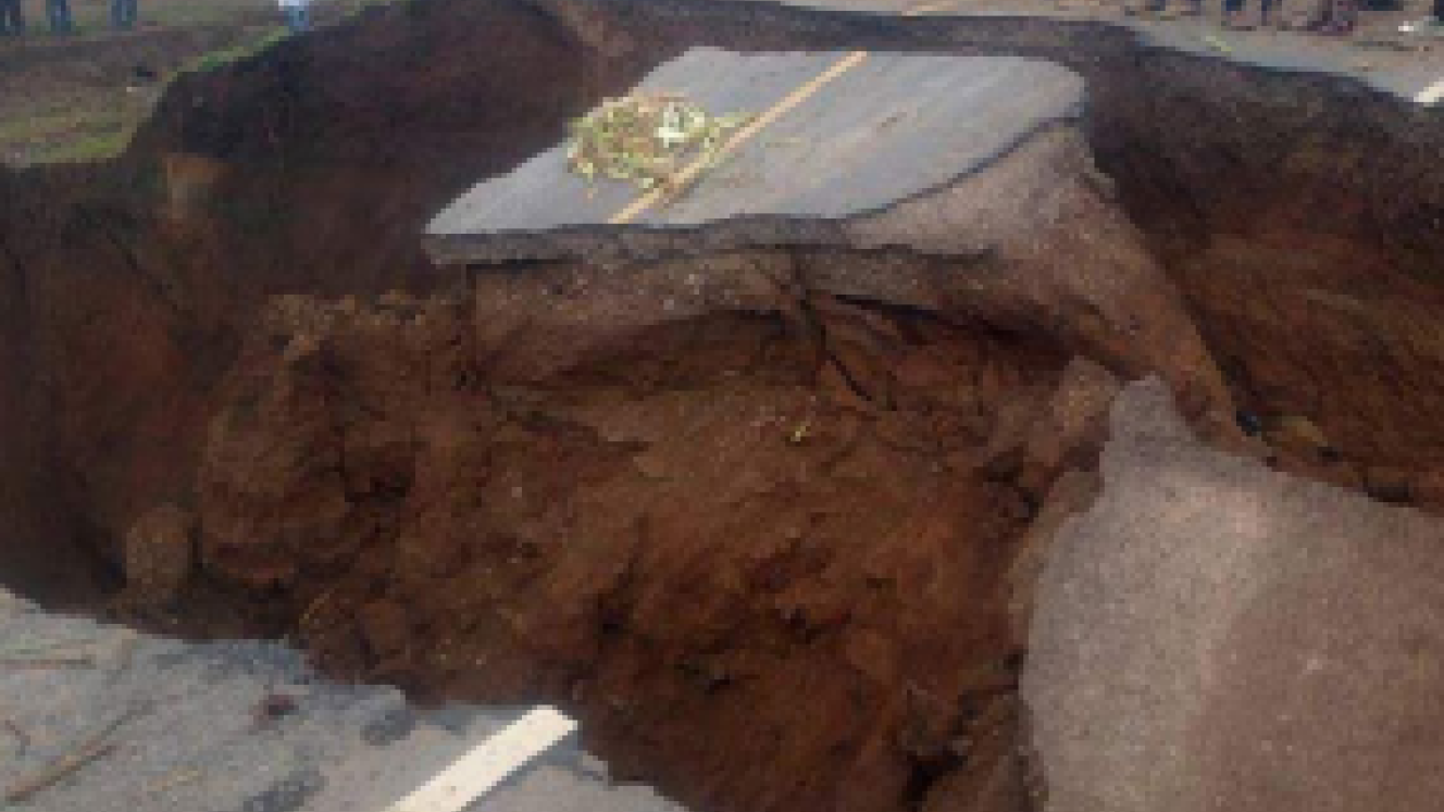 Major transport route in Kenya disrupted by volcanic fault line ...